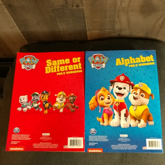 Paw Patrol | Toys | New 2pc Paw Patrol Prek Learning Workbooks Alphabet ...